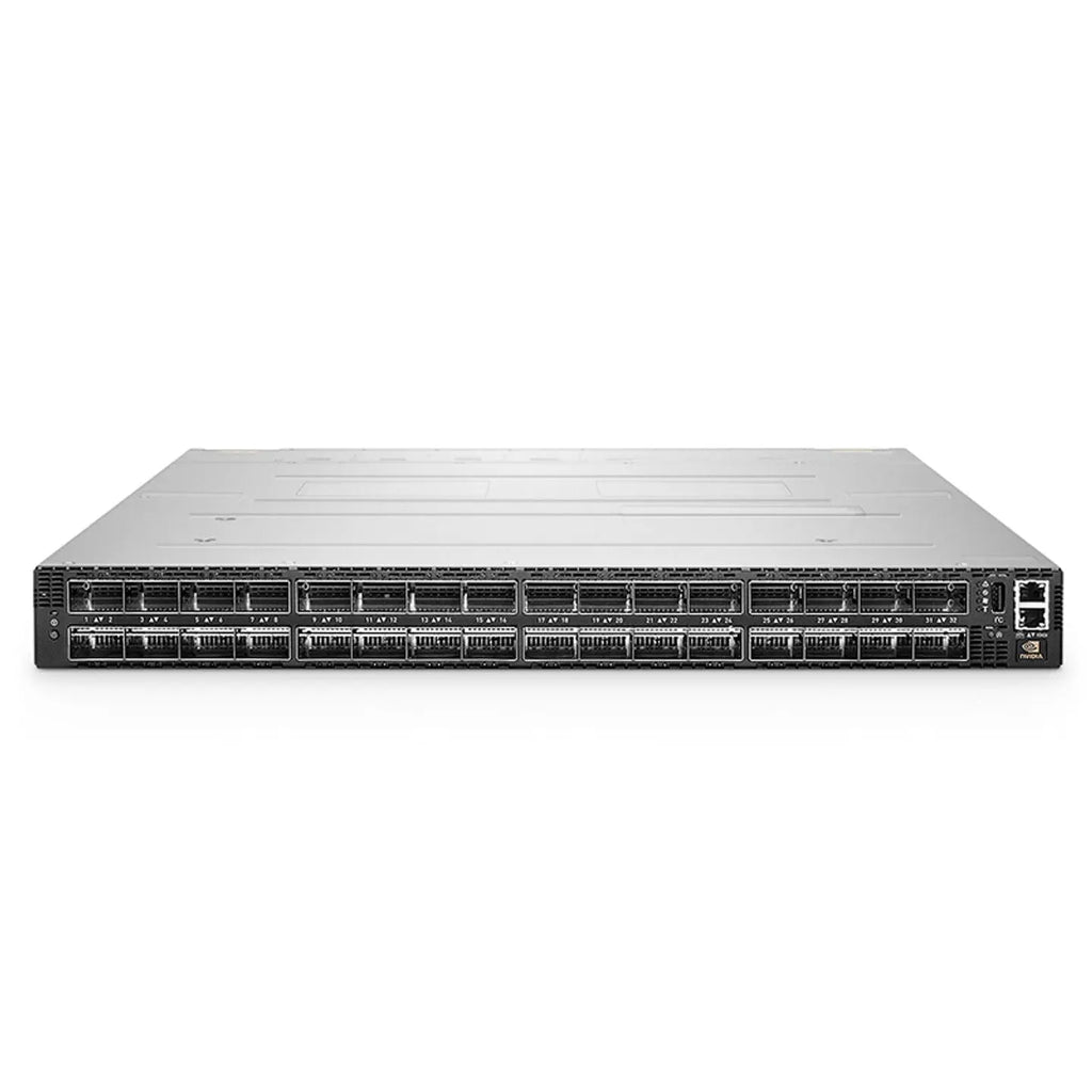 NVIDIA® 64-Port NDR 400G InfiniBand Data Center Switch, 32 OSFP Ports,